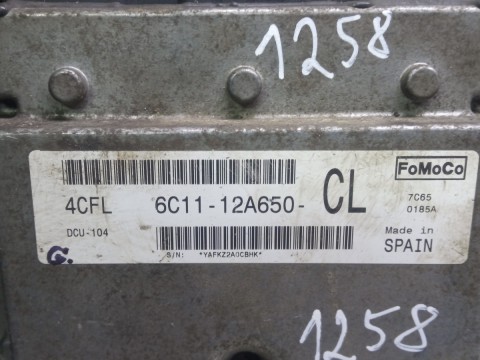 Parduota.com - 6C11-12A650-CL 4CFL DCU-104 FORD ECU