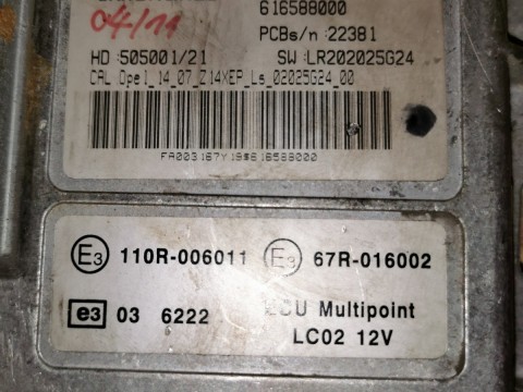Parduota.com - OPEL Z14XEP LPG ECU 616588000